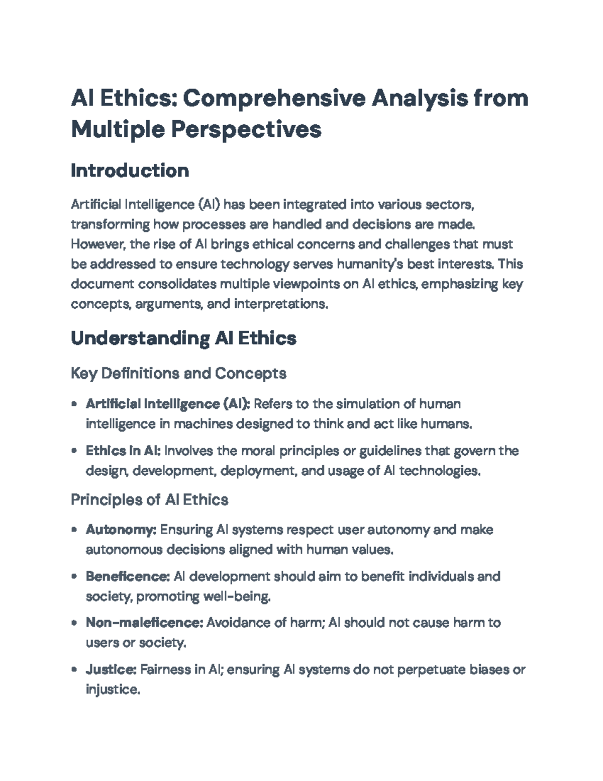 AI Ethics (Course Code: AIETH101) - A Comprehensive Perspective ...