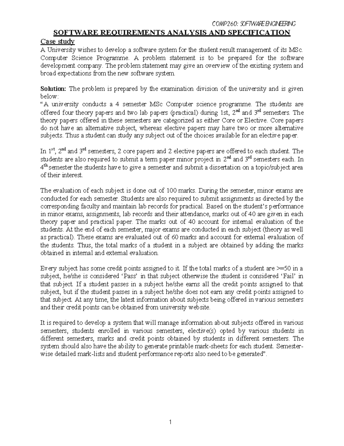 Requirement Engineering - SOFTWARE REQUIREMENTS ANALYSIS AND ...
