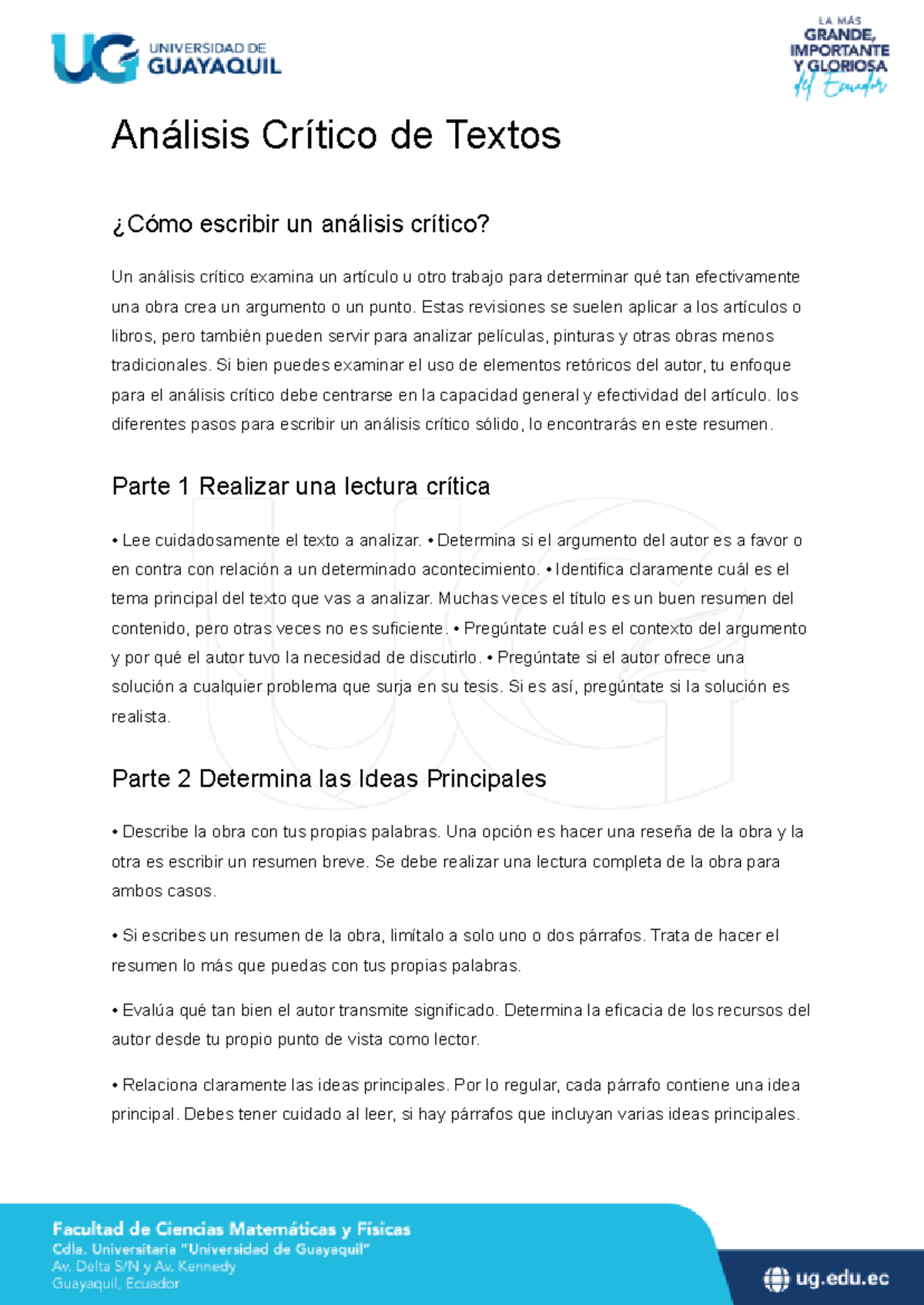 Análisis Crítico de Textos: Estrategias y Procedimientos Efectivos ...