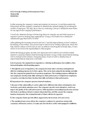 Task 1 business simulation - COMPANY NAME Business Performance Report ...