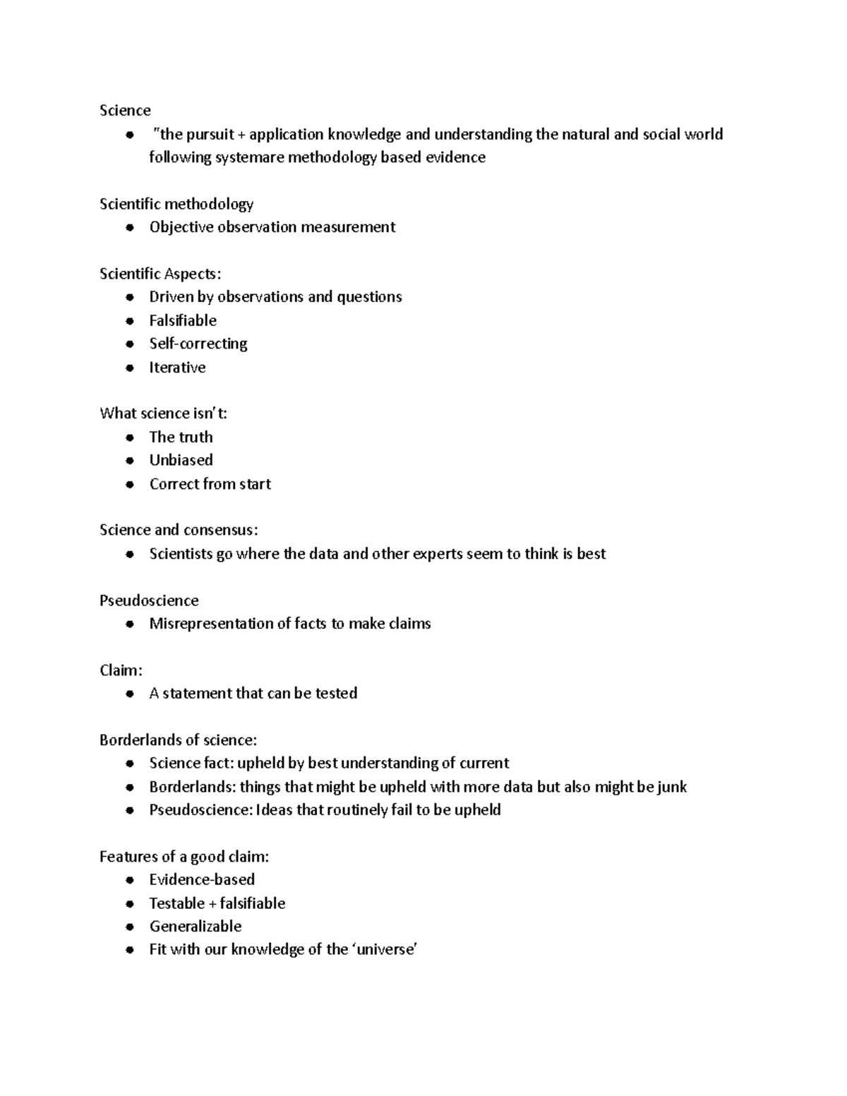 Scientific Skepticism and Research Methodology Overview (SCI 101) - Studocu