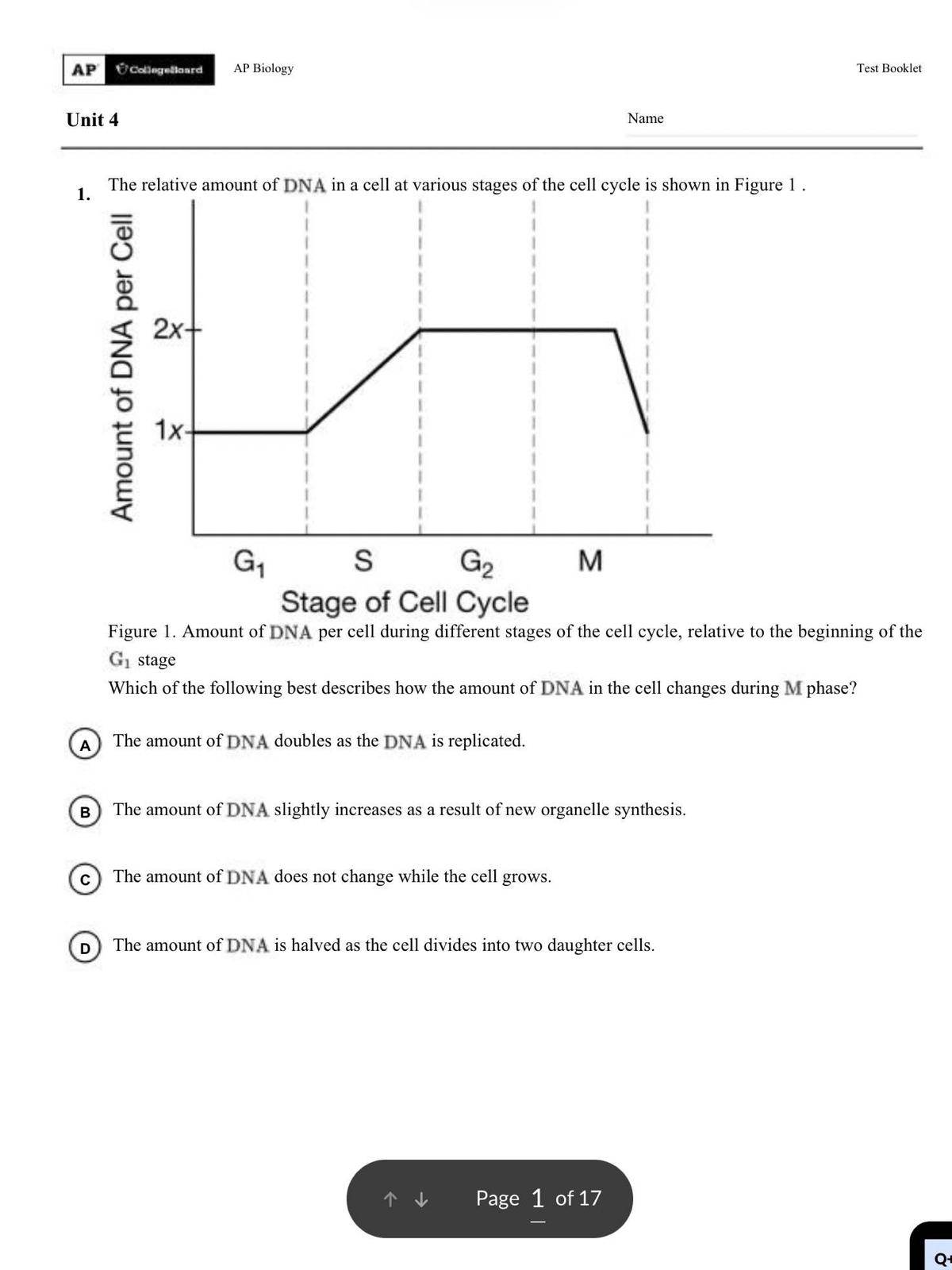 AP Biology Unit 4 MCQ Review and Test Preparation - Studocu