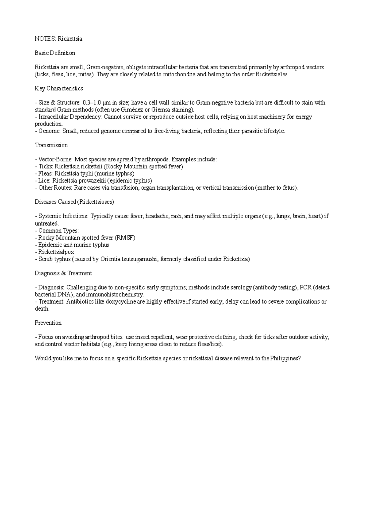 Rickettsia Overview: Key Characteristics, Transmission, and Treatment ...