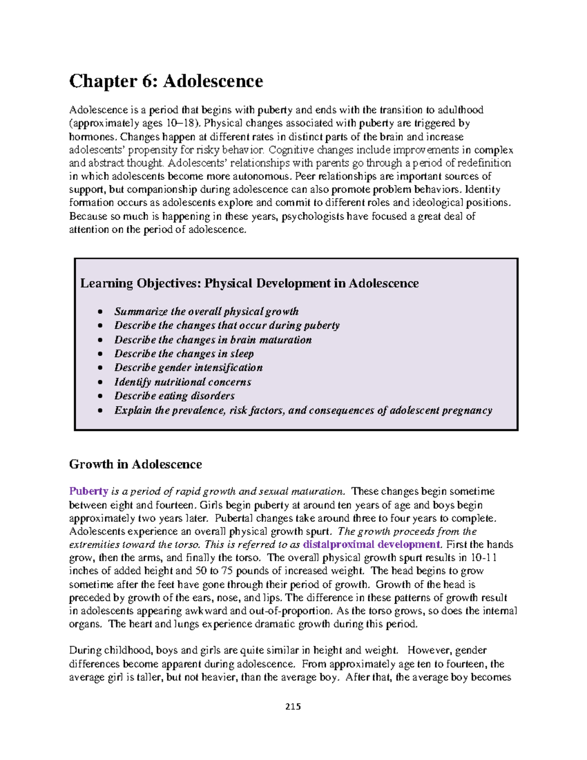 Adolescence Development Overview: Insights into Growth & Change - Studocu