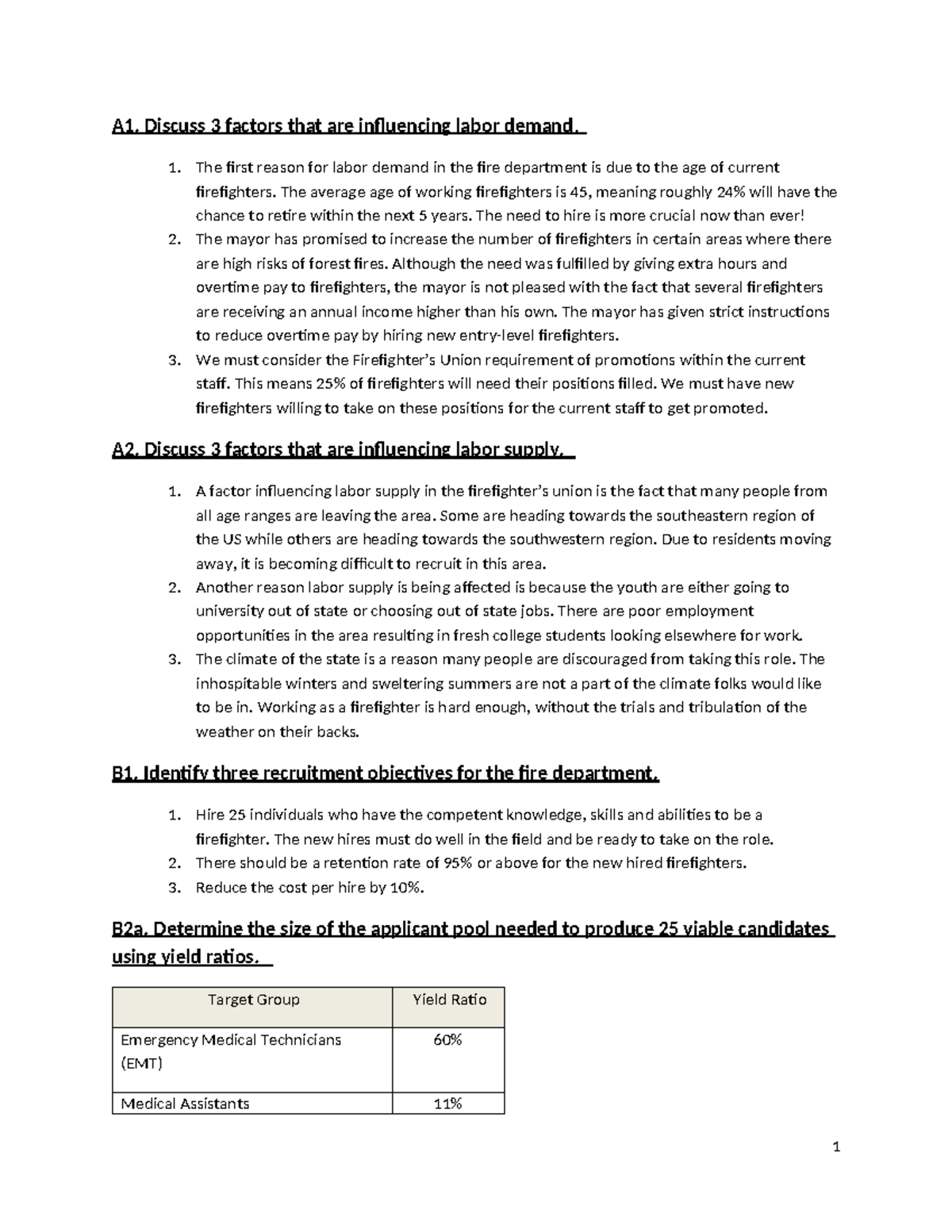 C234 Task 1 - Passed on 1st try! - A1. Discuss 3 factors that are ...