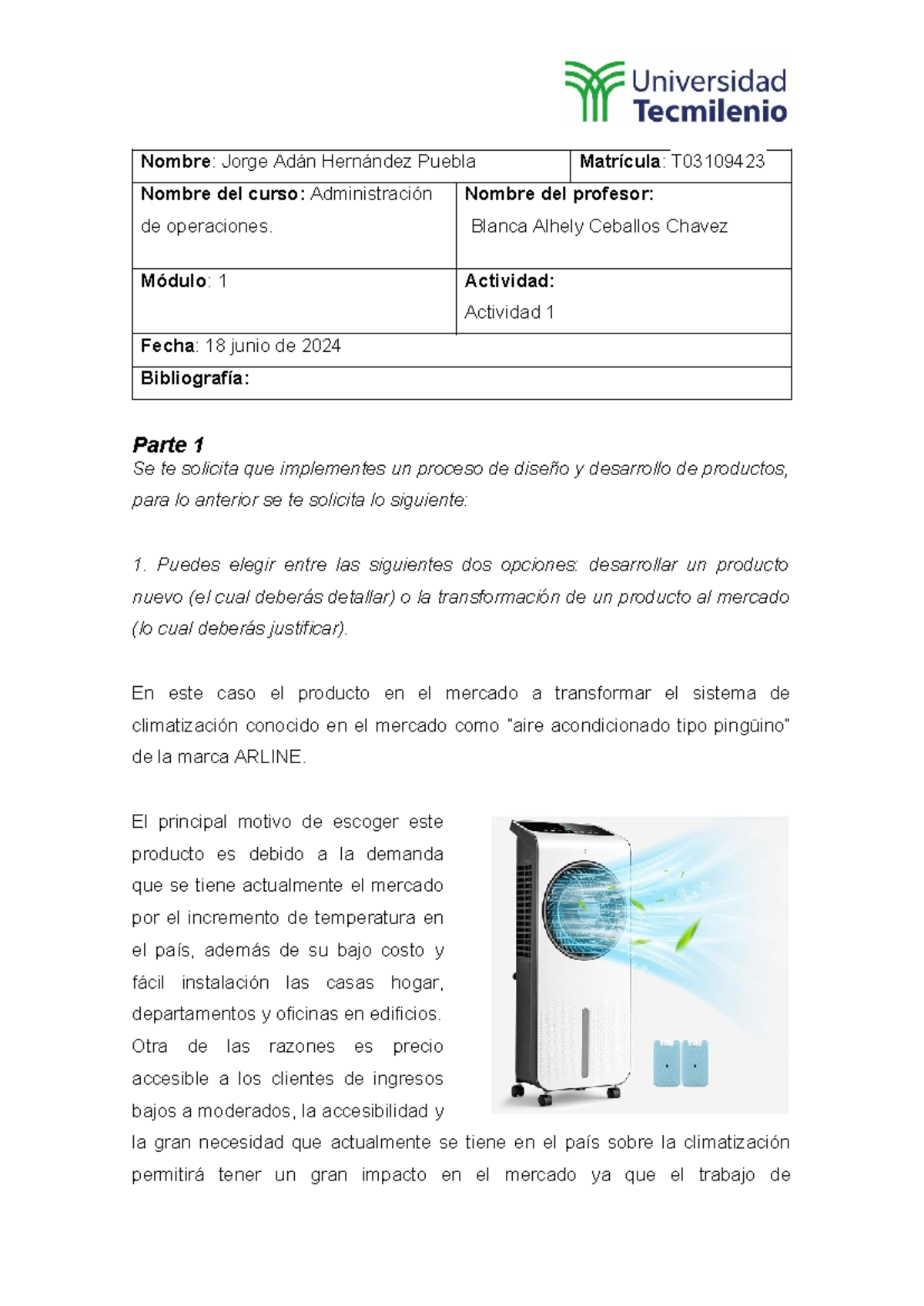 Actividad 1: Diseño y Desarrollo de Productos - Adm T03109423 - Studocu