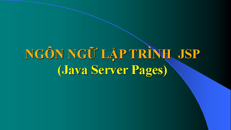 Cong Nghe Web Session 5 - Computer Networks Lecture Slides on JSP - Studocu