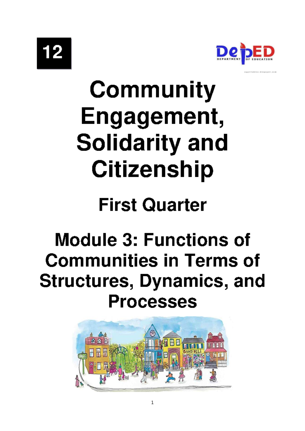 Functions of Communities: Structure, Dynamics, and Processes (HUMSS_CSC12) - Studocu