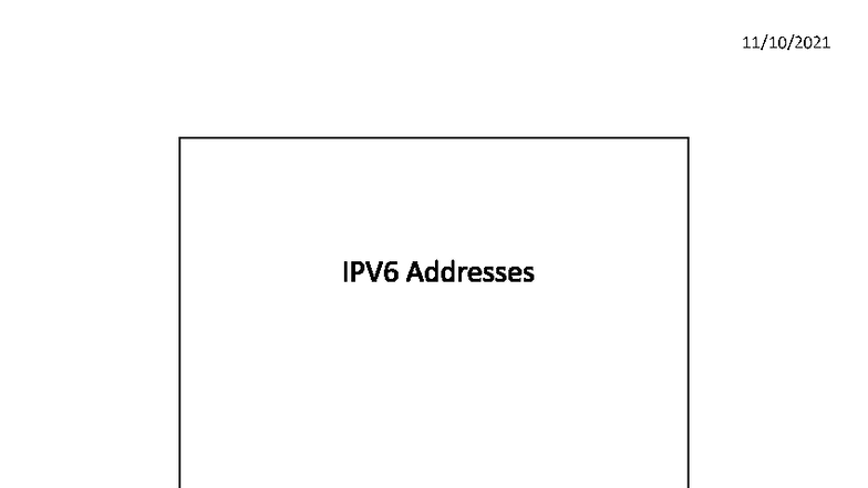 IPV6 Address Types - Comprehensive Notes on Unicast, Multicast, and ...