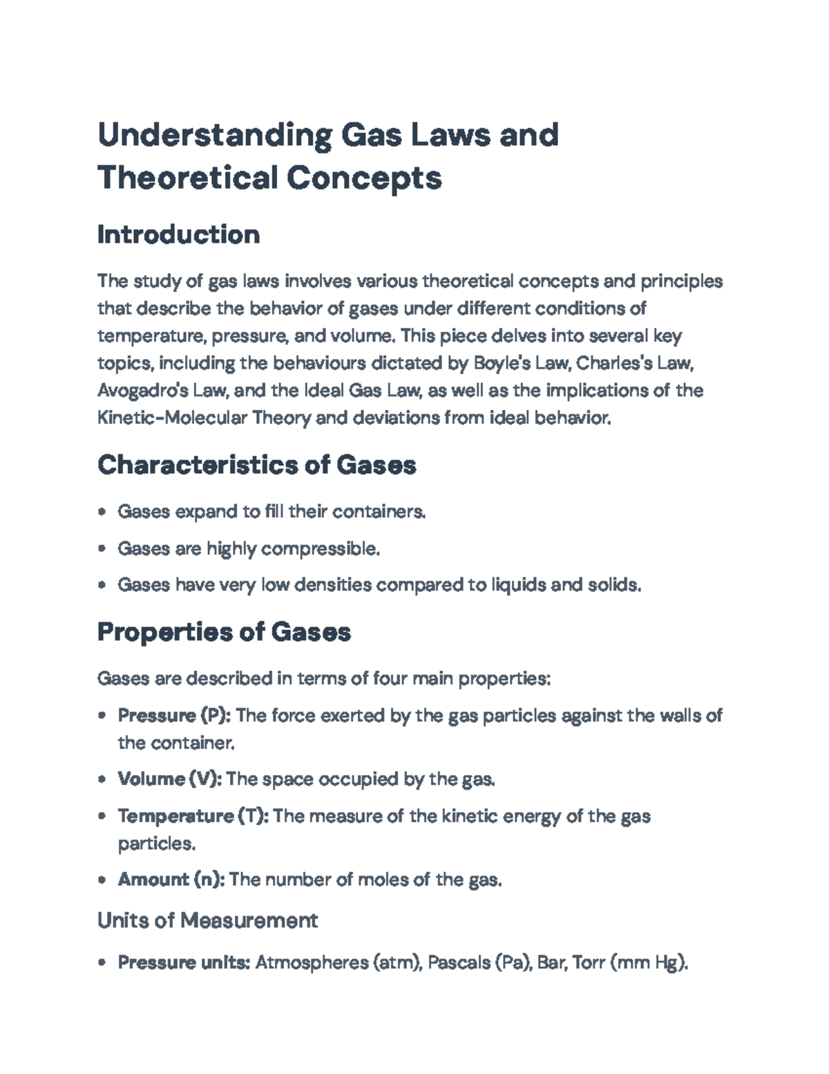 Understanding Gas Laws: Boyle, Charles, Avogadro & Ideal Gas Law ...
