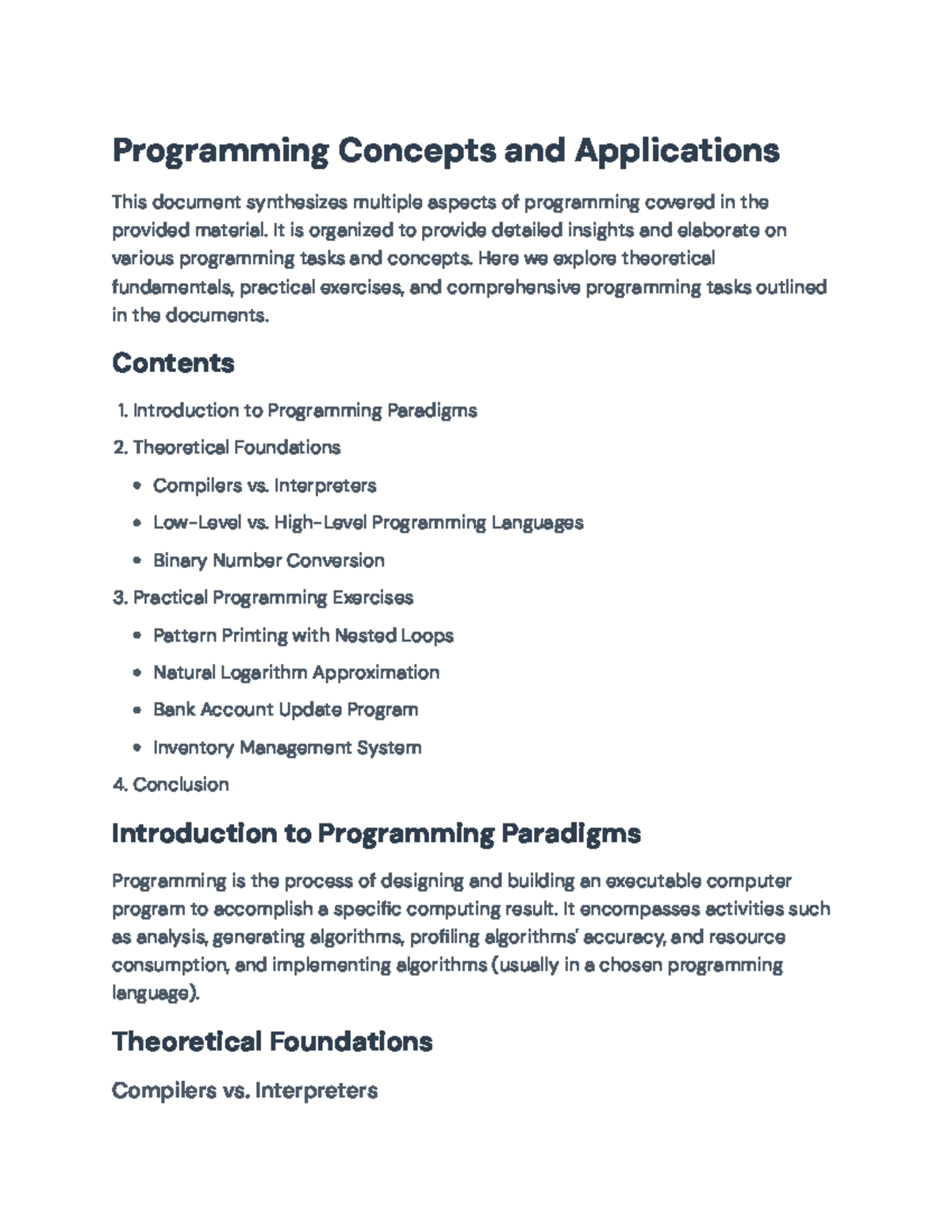 Programming Concepts & Applications: A Comprehensive Guide - Programming Concepts and ...