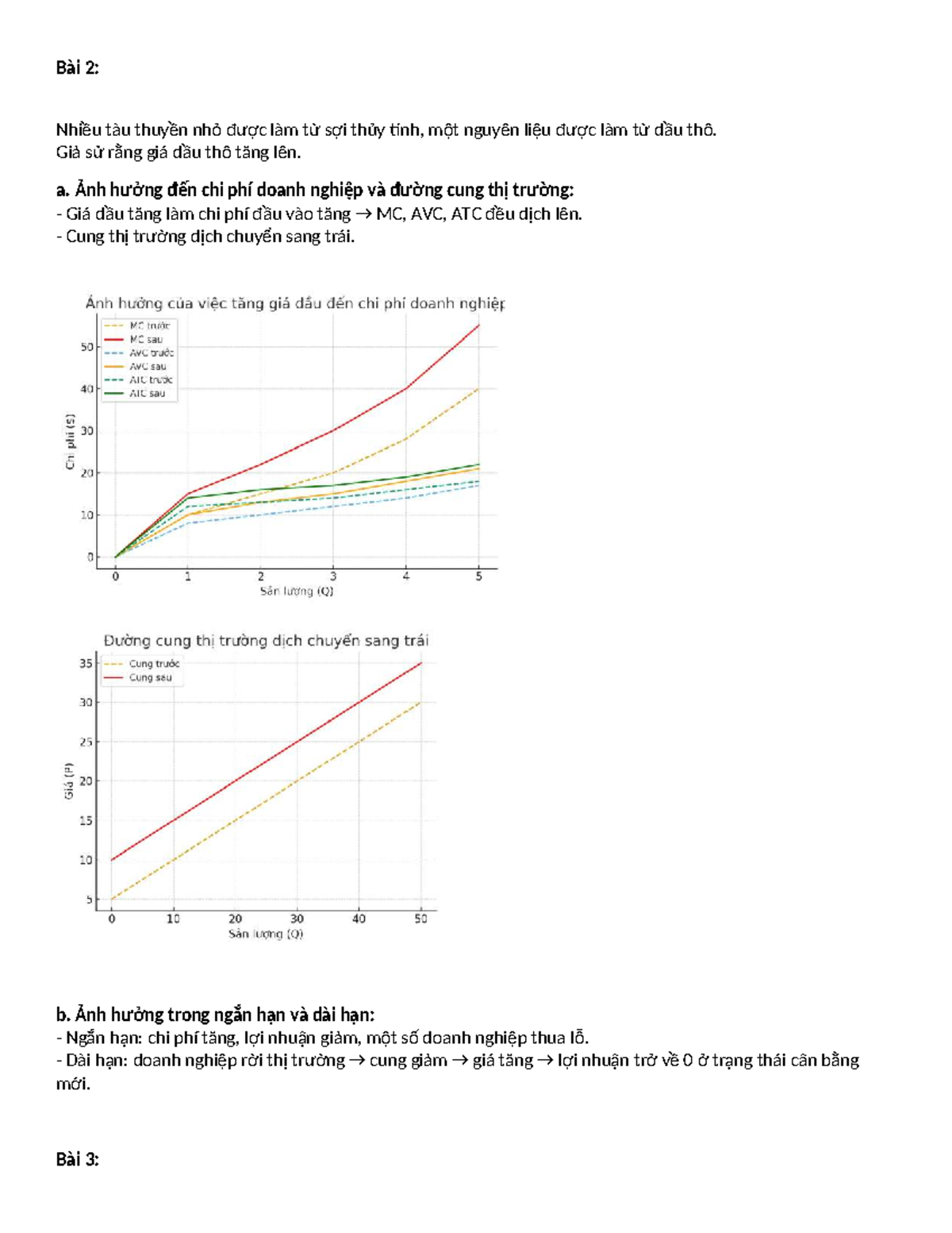 Bài tập và ứng dụng 2-5: Chi phí và Lợi nhuận trong Chương 14 - Studocu