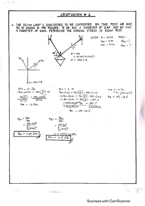 CE311-03 Strength of Materials Practice Problems 1 - L STRENGTH OF ...