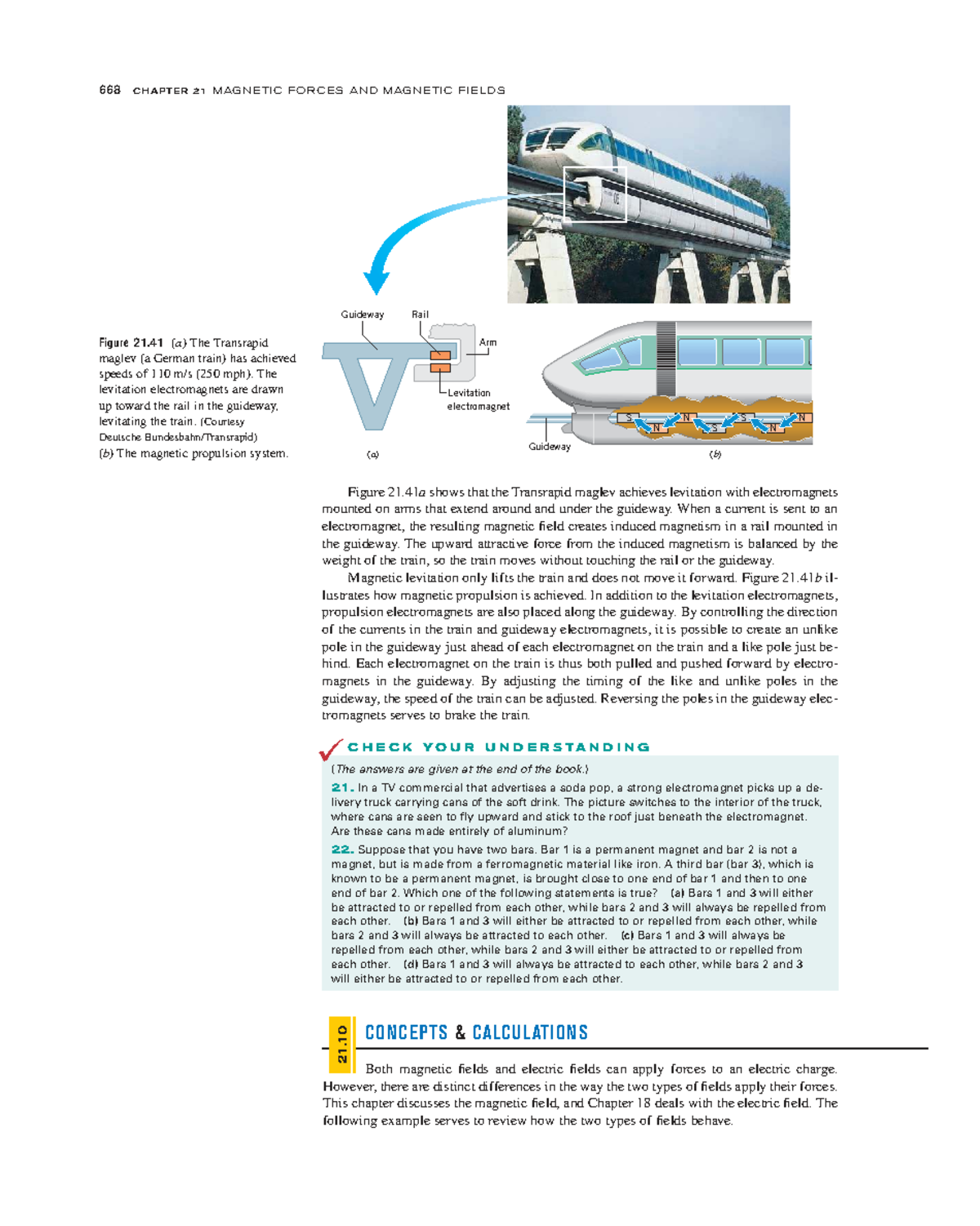 Magnetic Forces and Fields: Chapter 21 Questions (Cutnell & Johnson 8th ...