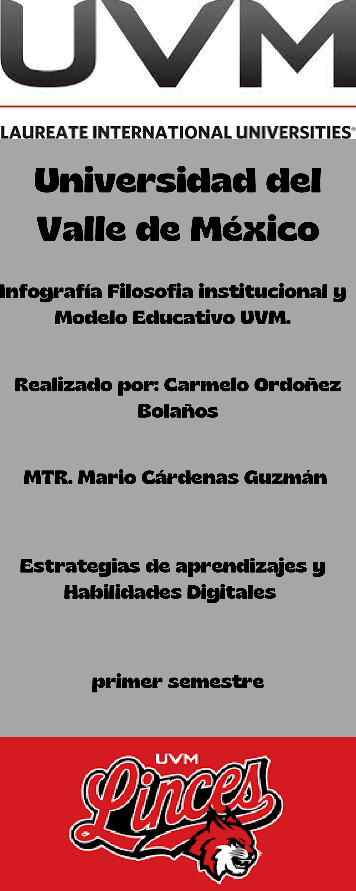 Filosofía Institucional y Modelo Educativo UVM - Primer Semestre - Studocu