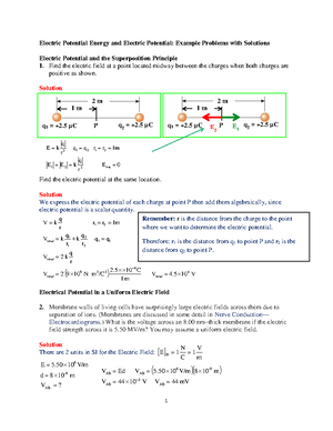 Electric Charge and Electric Field Example Problems with Solutions ...