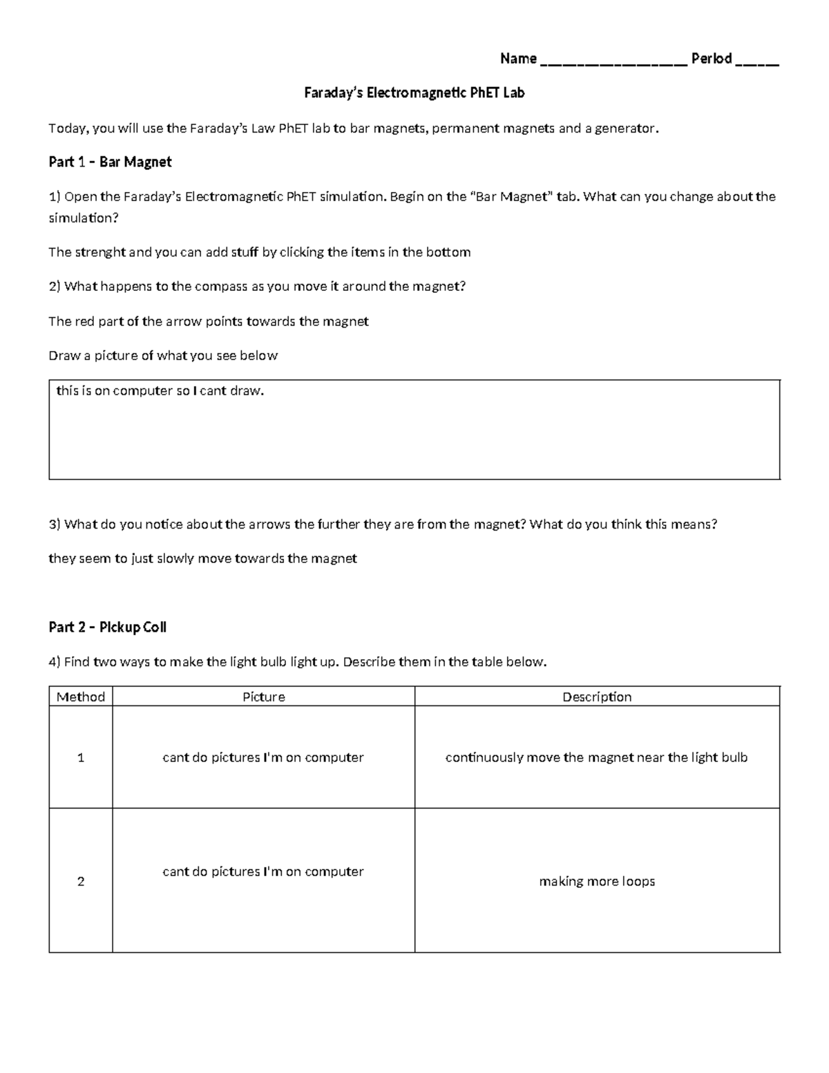 Faraday's Electromagnetic PhET Lab: Exploring Magnetism & Induction ...