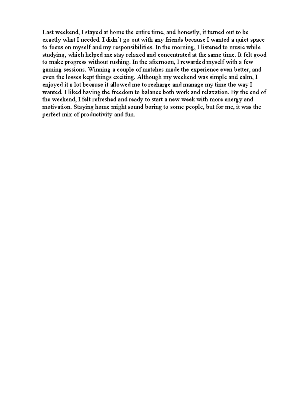 Unit 9 Lesson 2: Balancing Productivity and Relaxation at Home - Studocu