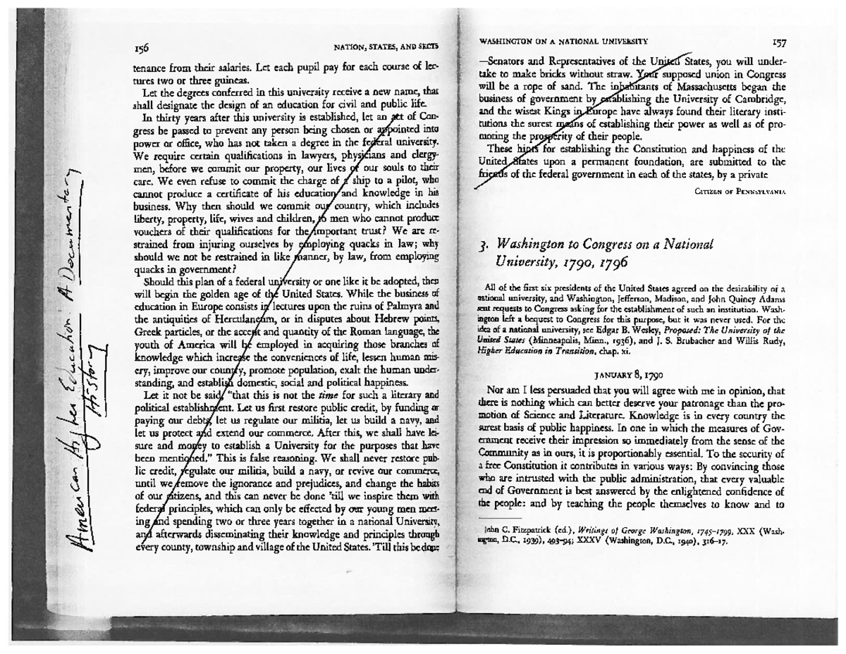 Final Exam Study Guide for Course XYZ 101: Washington's Vision for a ...