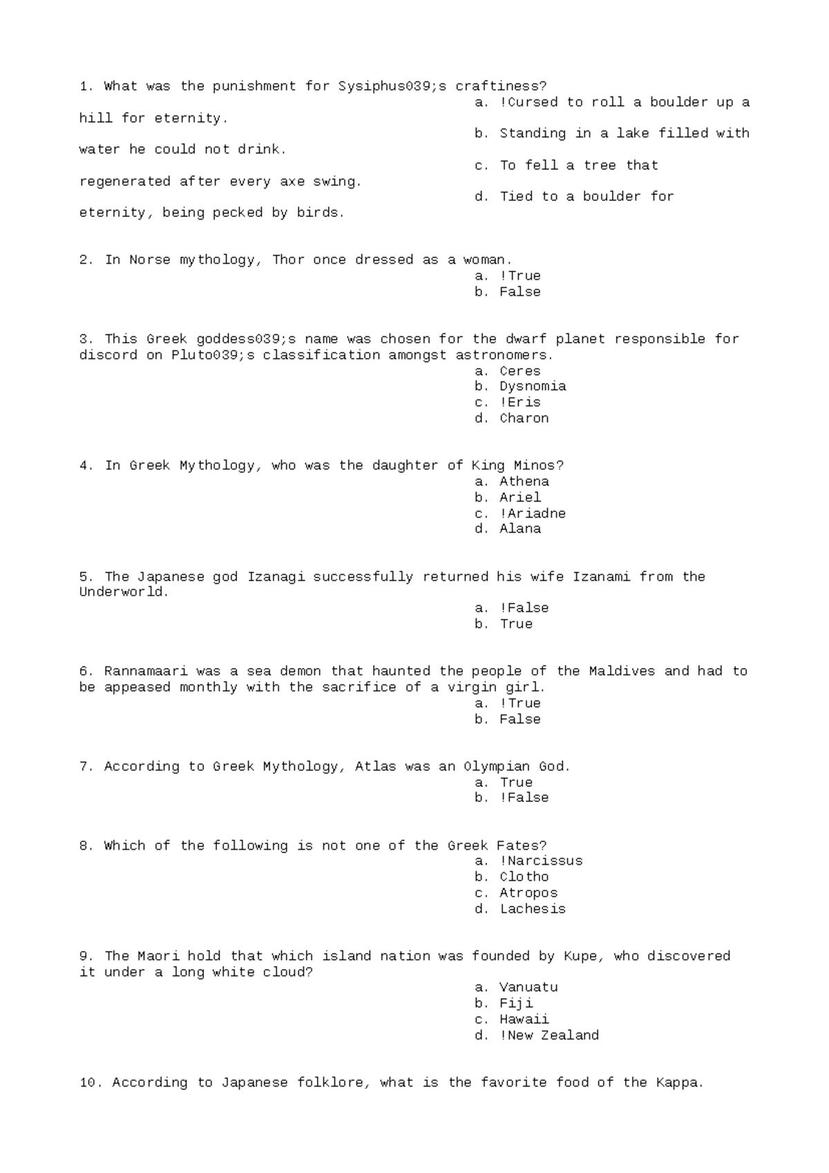 NURS101 Answers 6 - sadasdas - What was the punishment for Sysiphus039 ...