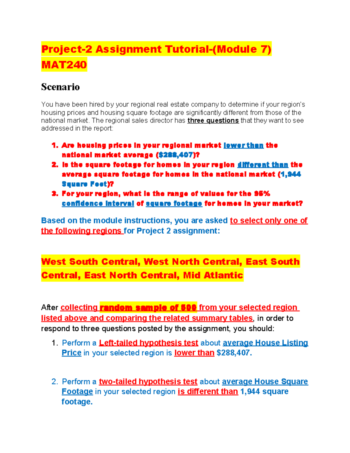 Project 2 Assignment NEW Instructor Tutorial MAT240 2024 - Project-2 Assignment Tutorial-(Module ...