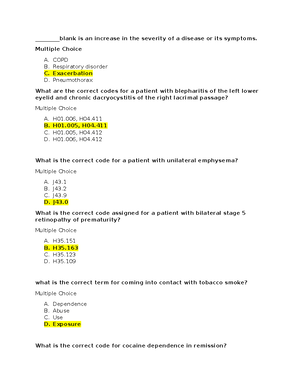 Unit 5 Lab Assignment 2 - Coding Instructions & Patient Diagnoses - Studocu