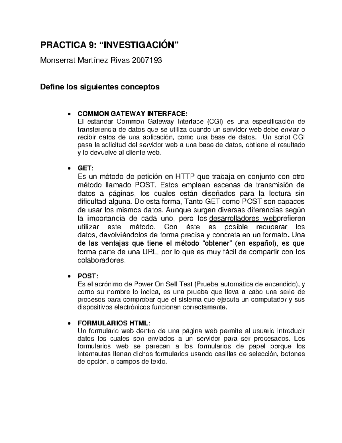 Practica 9 2007 193 - práctica uanl lenguajes de programación - PRACTICA 9: “INVESTIGACIÓN ...