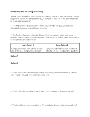 General Math SAC 2 - RECURSION FINANCIAL MODELLING SUMMARY Recurrence ...