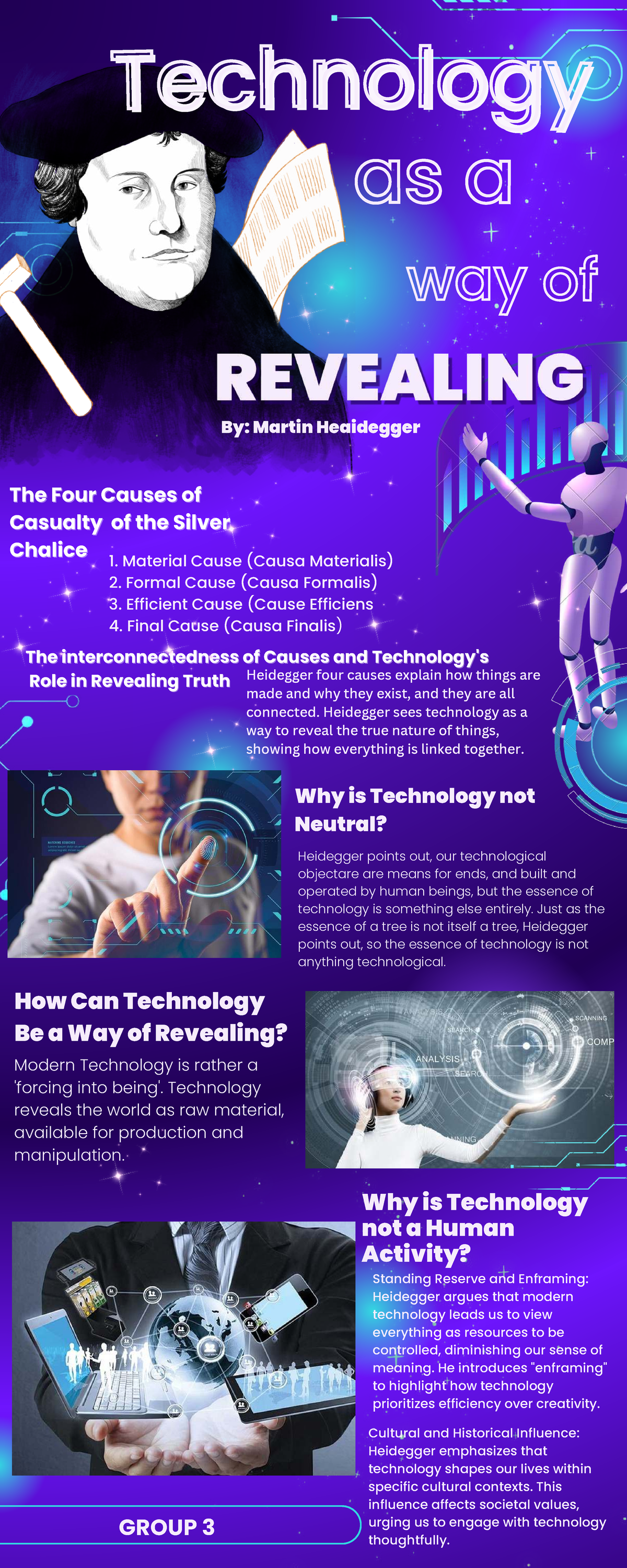 Rizal Infographic Analysis: Heidegger's Four Causes of Technology - Studocu