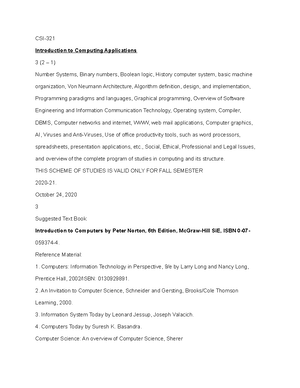 Course-01 Introduction TO Computer, Windows OS & MS- Office Software-pages - Module II: - Studocu