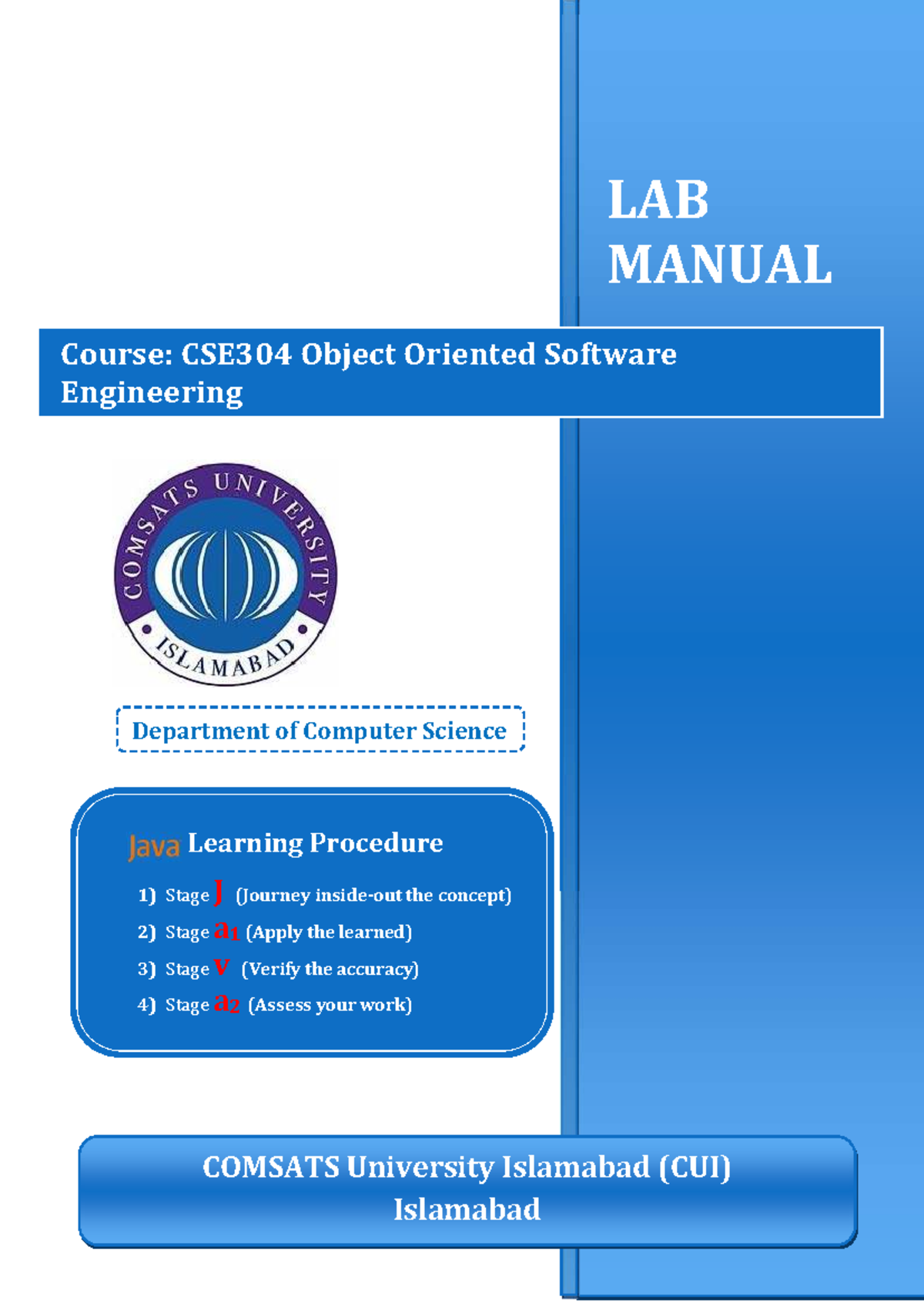 CSE304 Lab Manual: Object Oriented Software Engineering Guide - Studocu