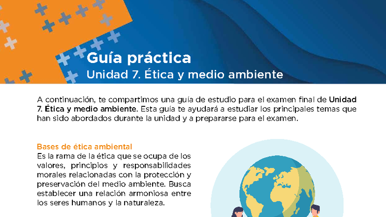 Guía de Estudio para el Examen Final: Unidad 7 - Ética y Medio Ambiente ...