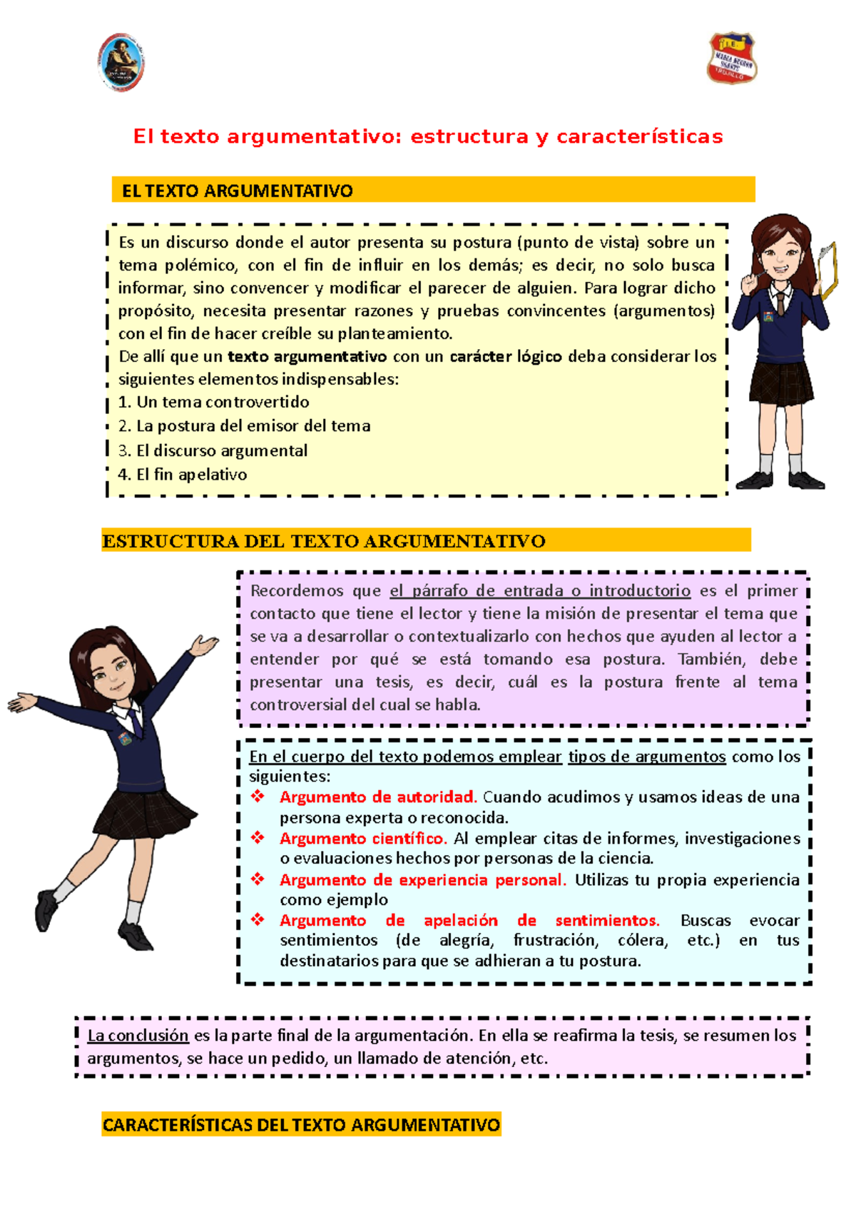 Sesión 3: Estructura y Características del Texto Argumentativo - Studocu