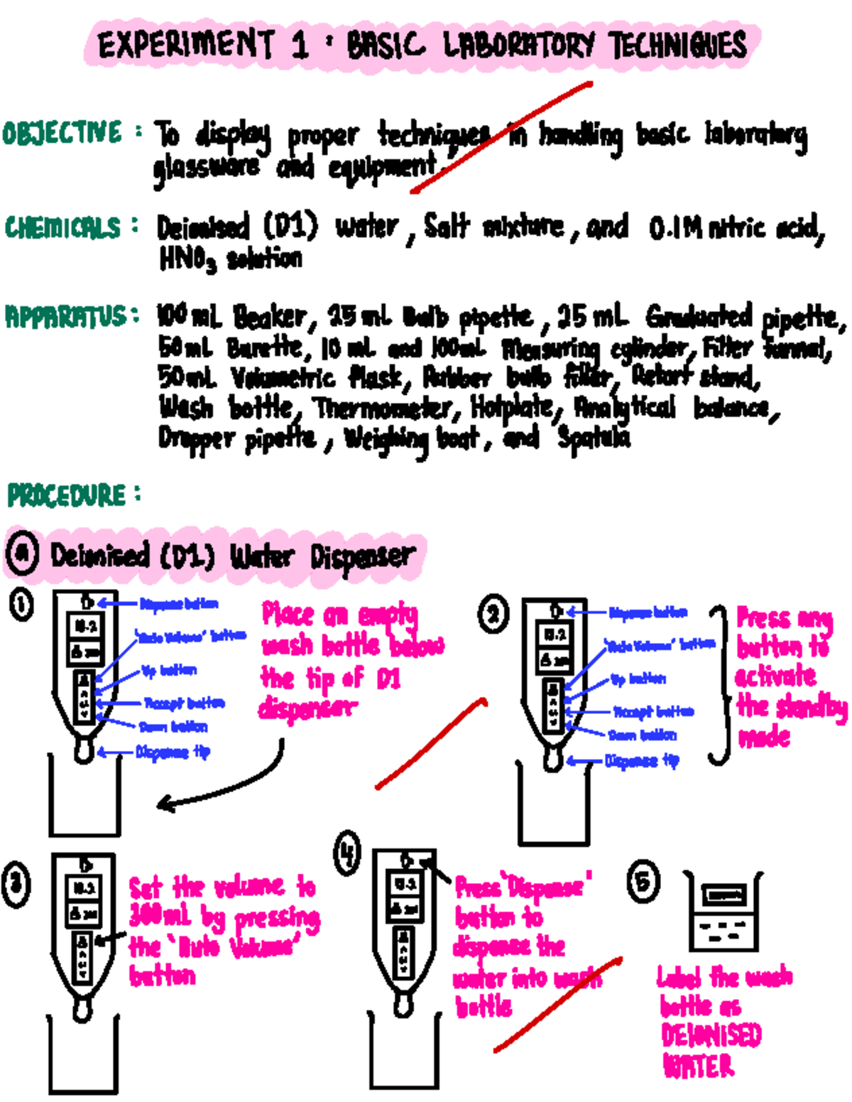 Chem 1: Basic Laboratory Techniques Experiment 1 Guide - Studocu