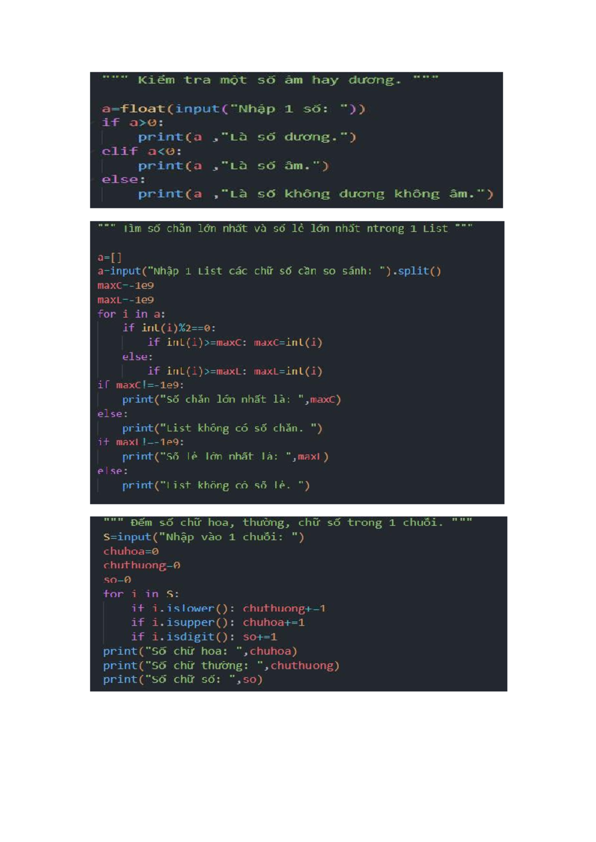 Ôn Tập Python - abc: Các Chương Trình và Bài Tập Cơ Bản - Studocu
