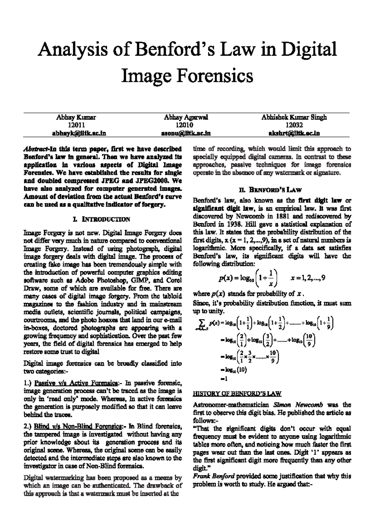 EE604 tp - lecture notes of computer vision - Studocu