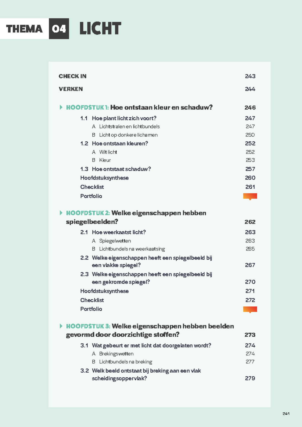 GEN3 FYS KOV OLM T4 THEMA 04: Licht, Kleur en Schaduw - Hoofdstukken 1 ...