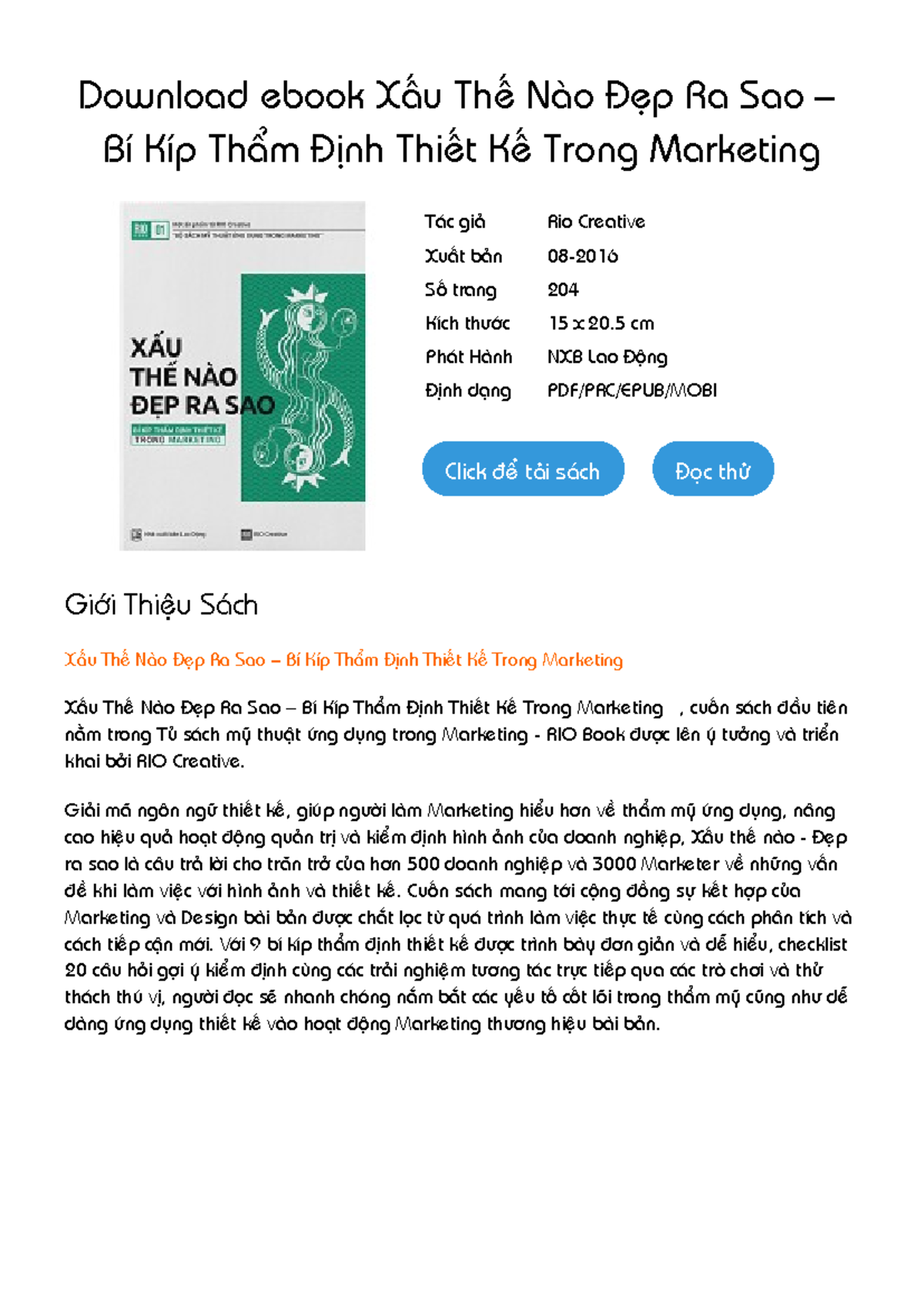 Bí Kíp Thẩm Định Thiết Kế Trong Marketing - Xấu Thế Nào Đẹp Ra Sao ...