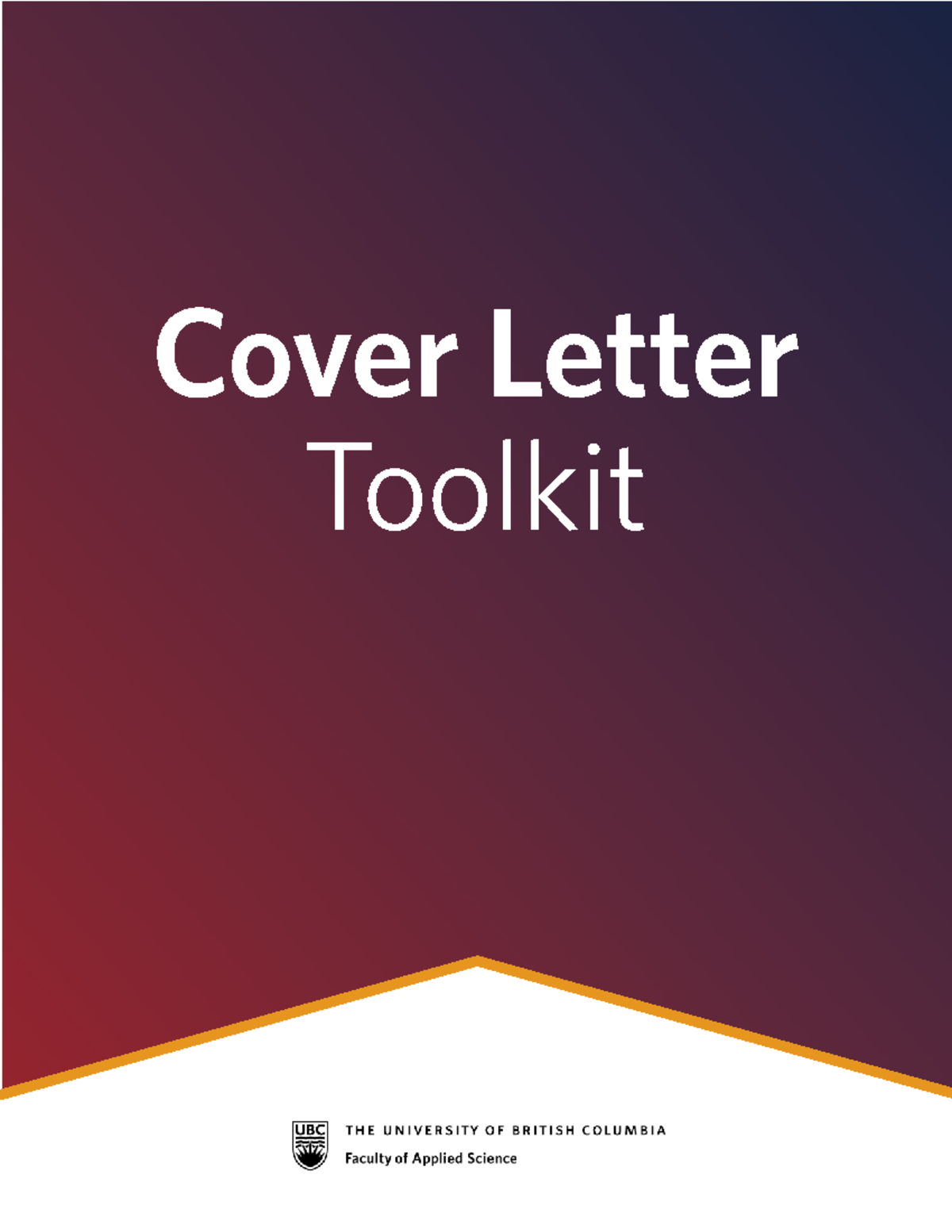 UBC Engineering Cover Letter Toolkit: 6 Steps to Success - Studocu