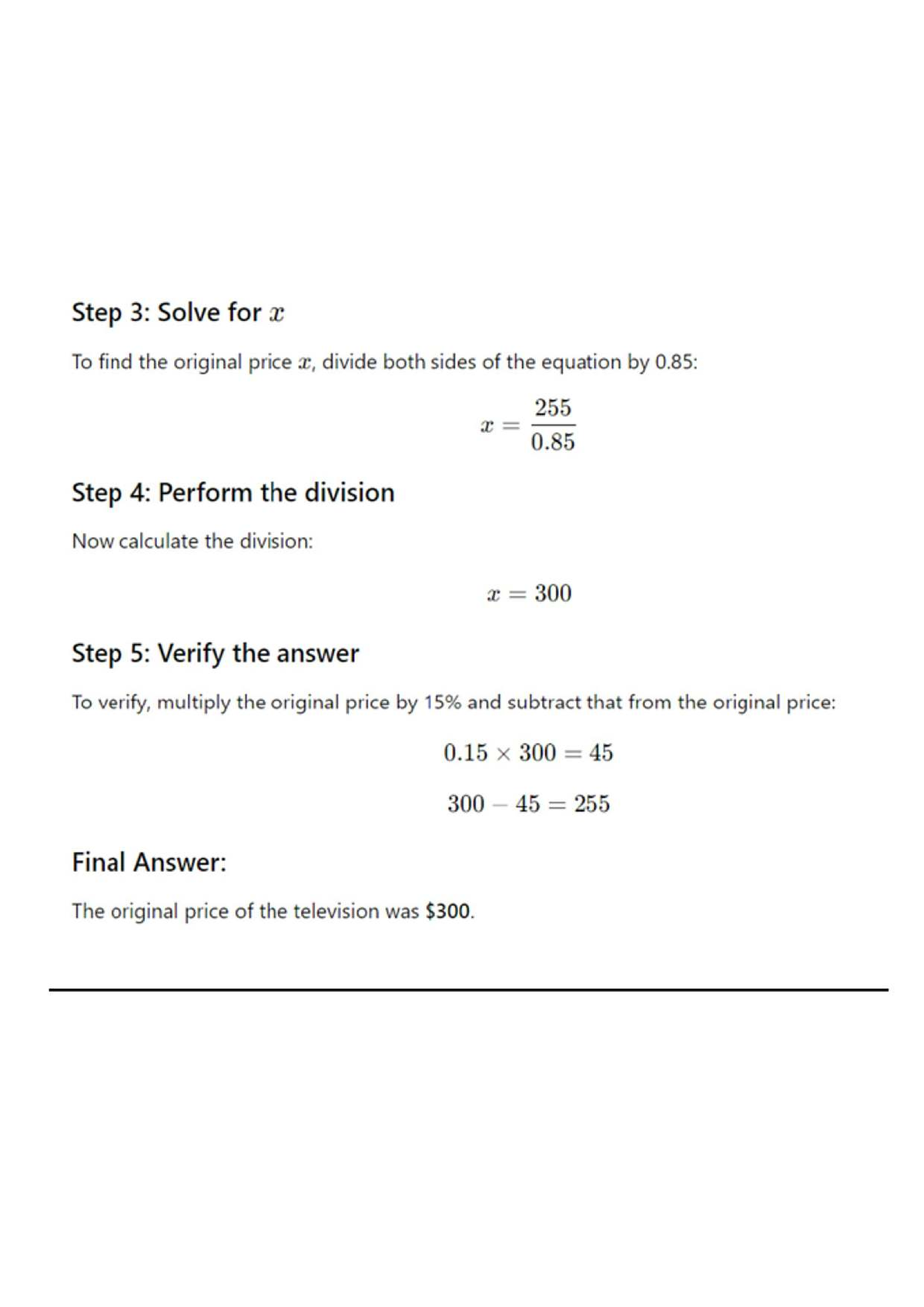 Final Exam Study Guide: Solving for x in Price Equations - Studocu