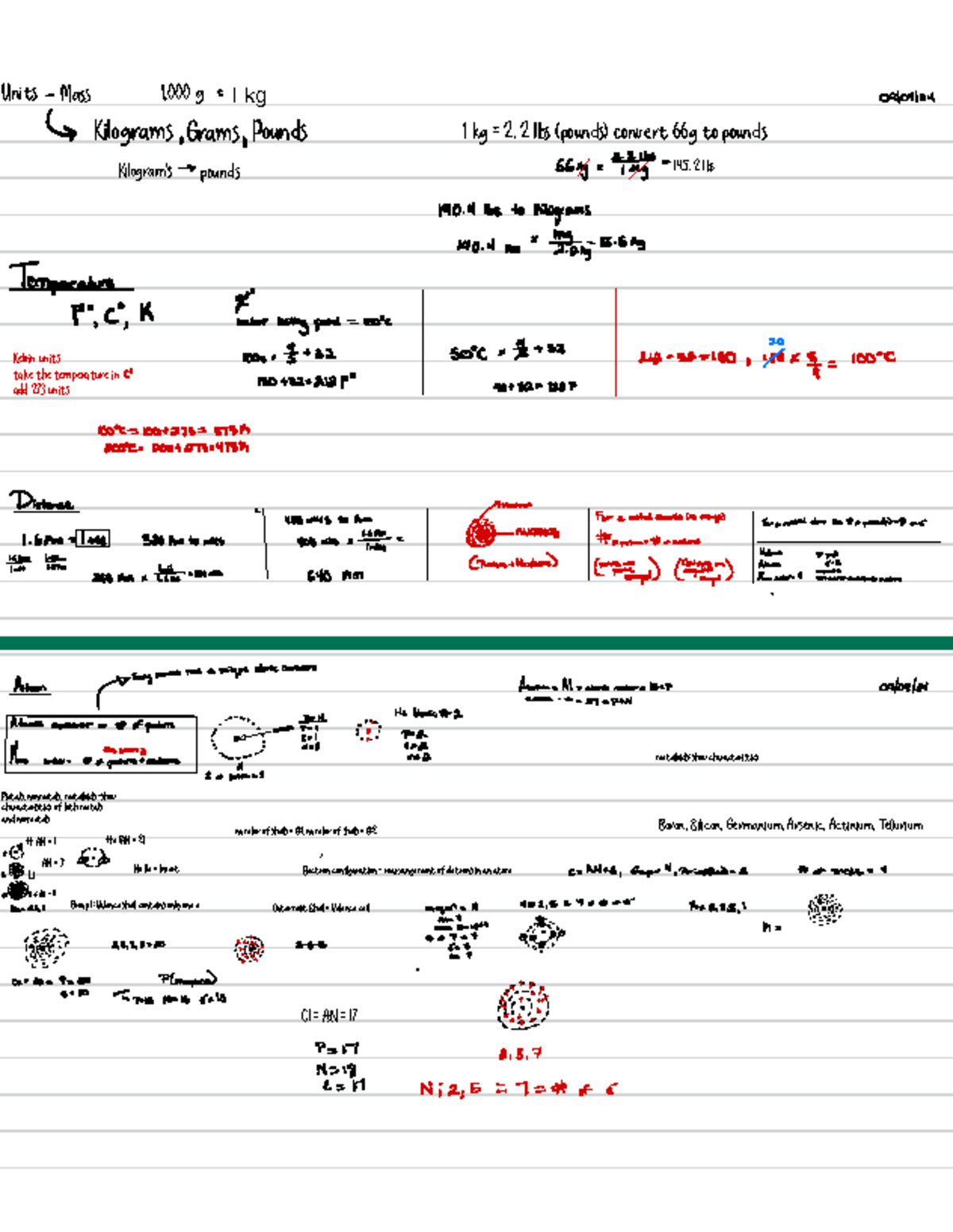 Notes CHM 1003 - Kilograms Grams Pounds Kilogram's pounds Units Ma ...