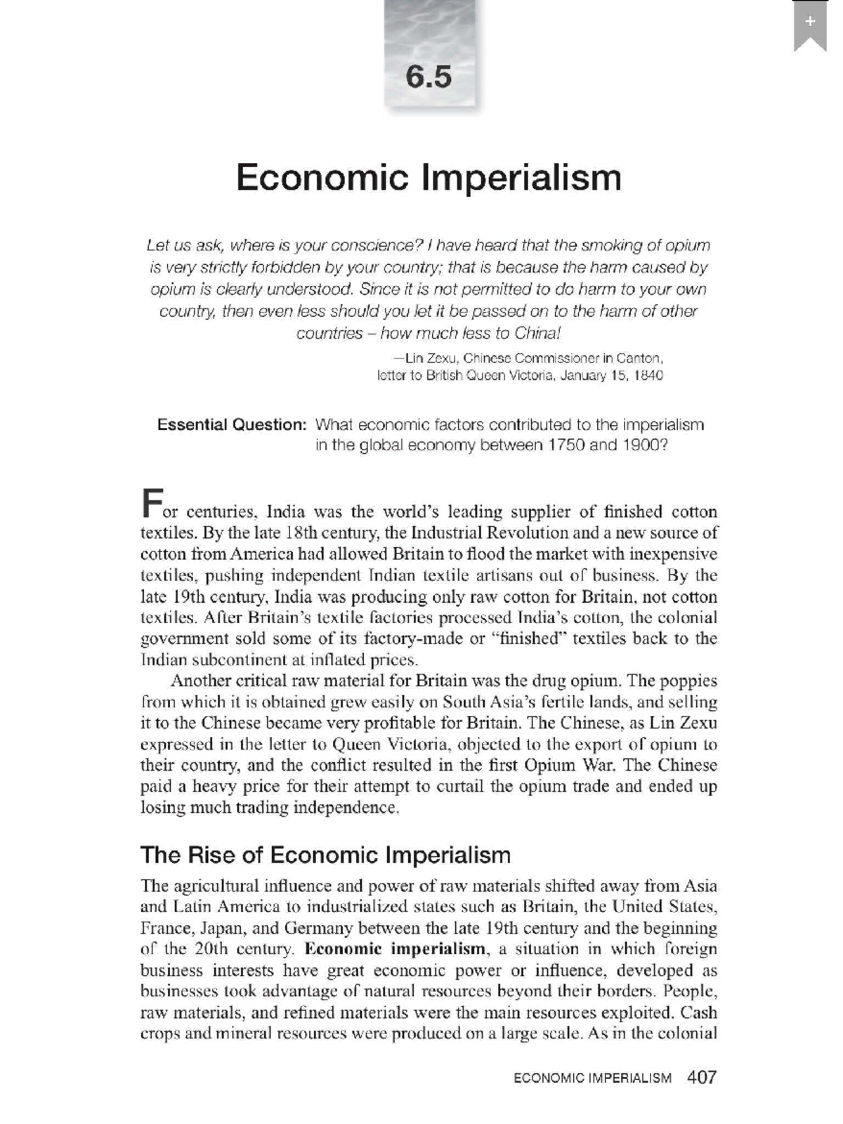 Economic Imperialism: Exploitation and Control from 1750-1900 - 6 ...
