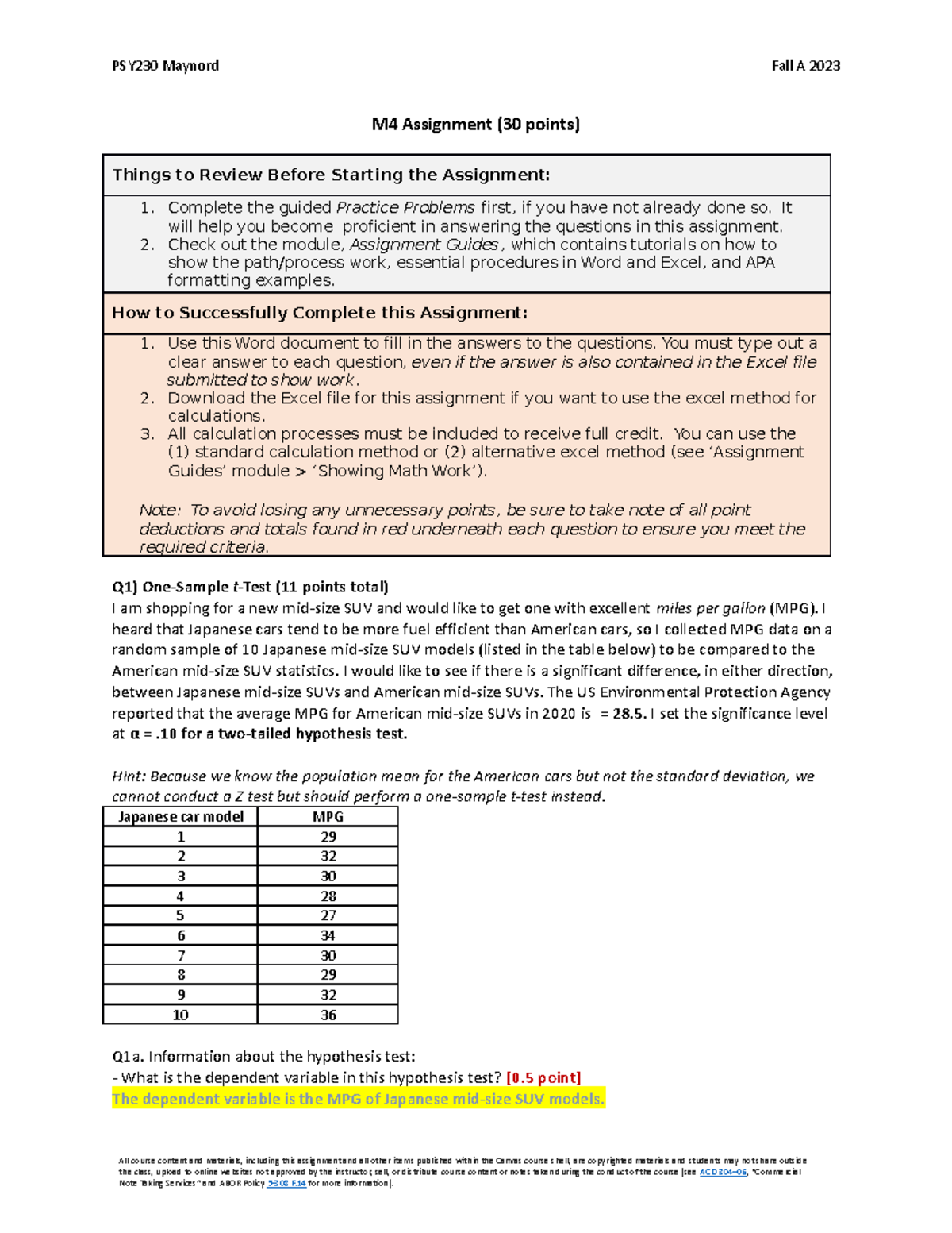 M4 Assignment - Complete the guided Practice Problems first, if you have not already done so. It ...