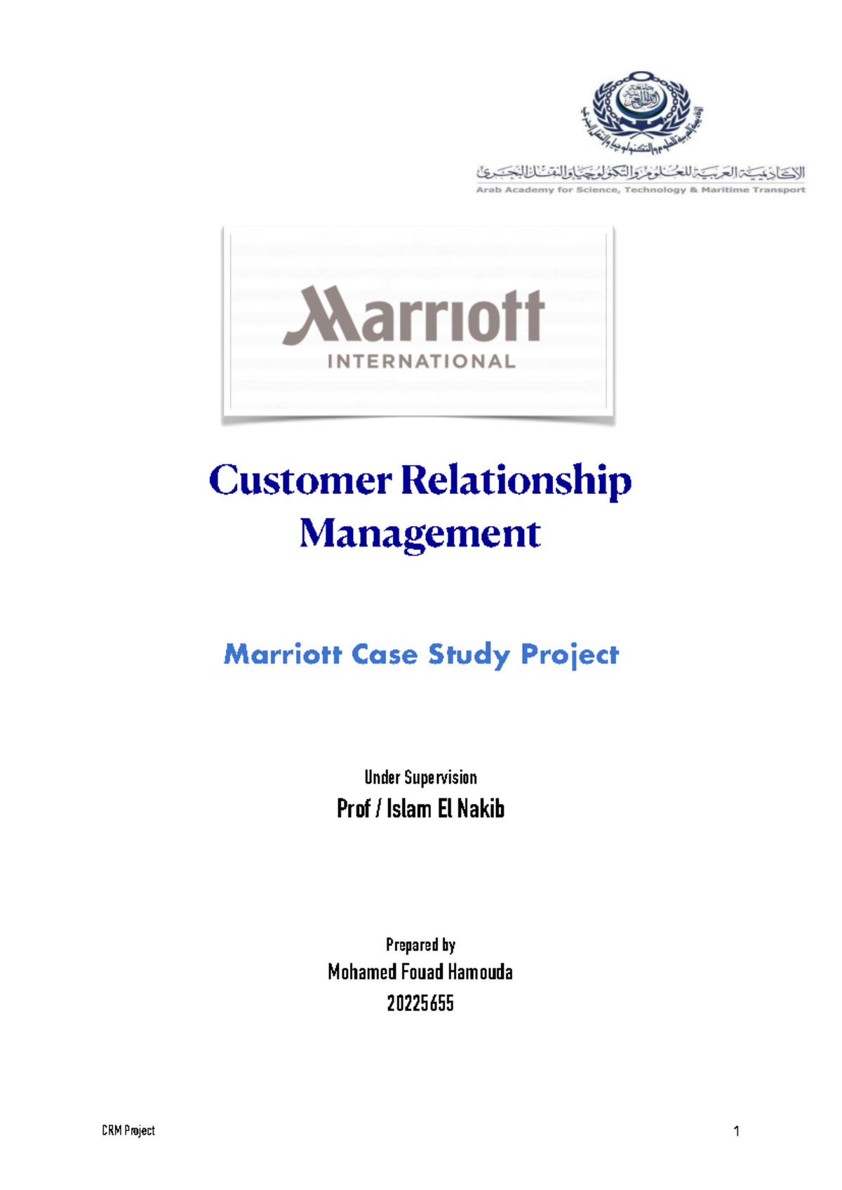 Marriott Hotel CRM Project Case Study: Customer Relations Insights ...