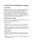 Factors Influencing Radiographic Image Quality: Key Technical Aspects ...