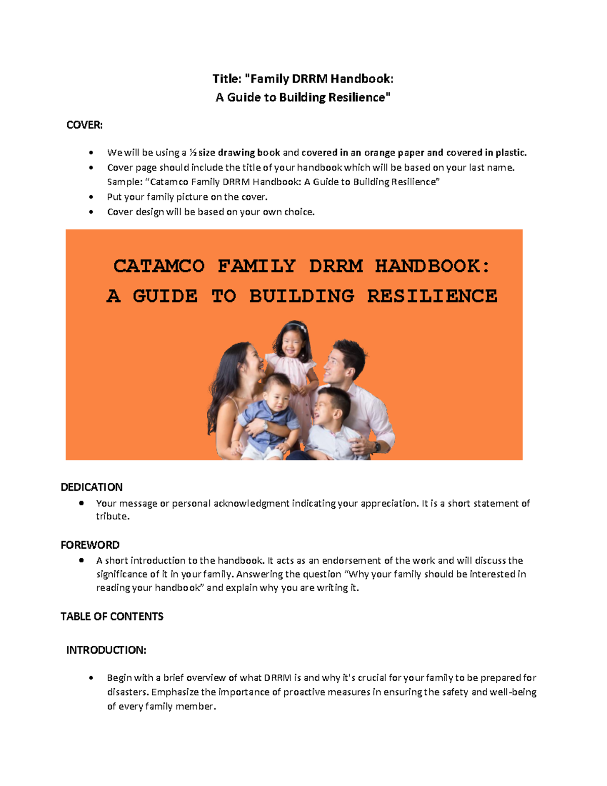 NSTP2 Family DRRM Handbook: Building Resilience and Preparedness Guide ...