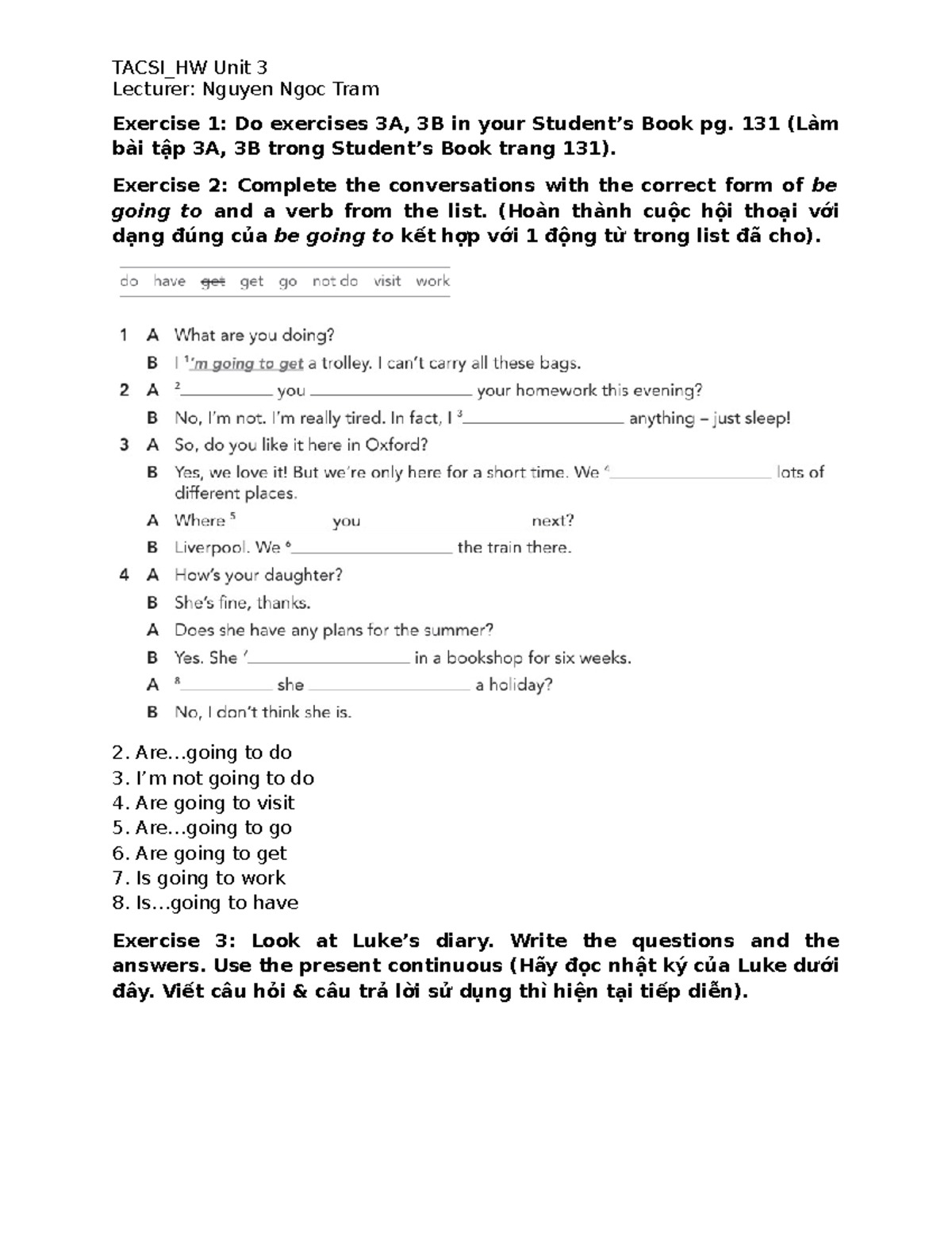 Homework Unit 3 (RW) - Exercises & Reading on Multilingualism - Studocu