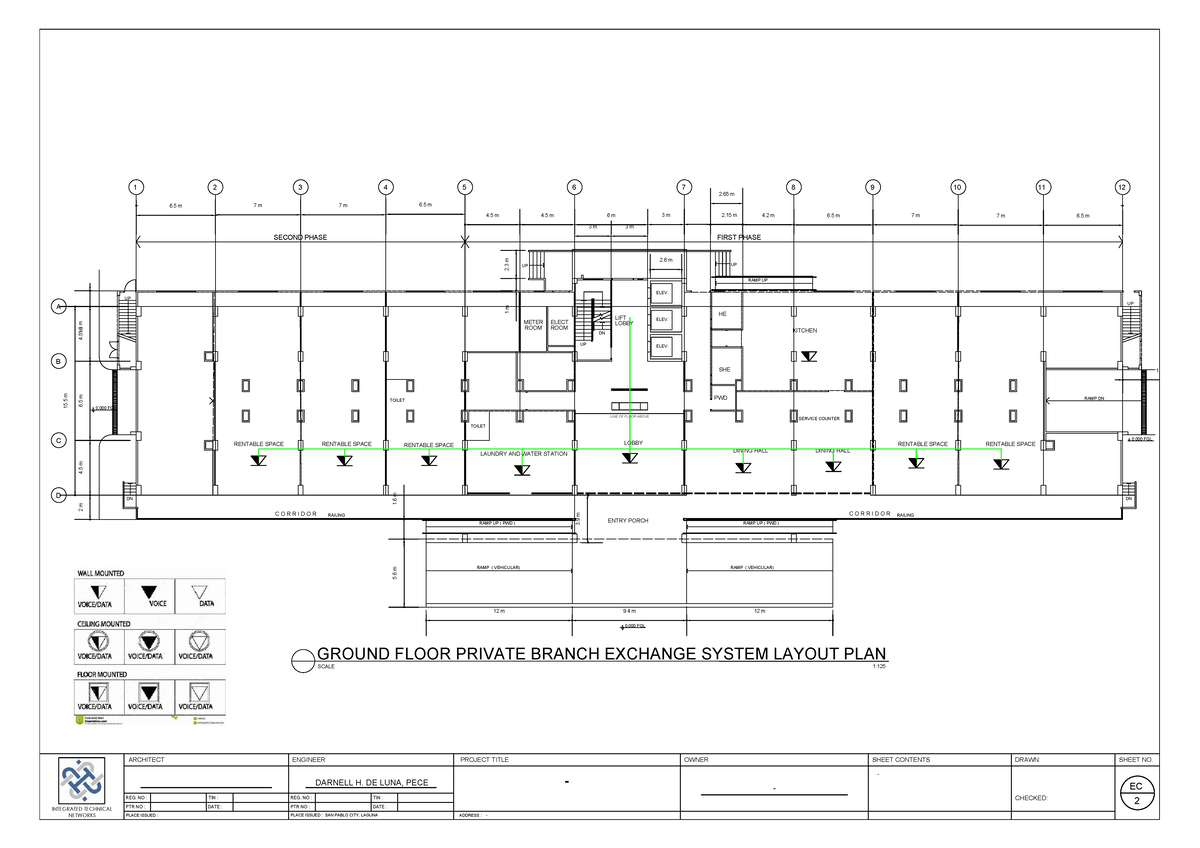 PABX Structural Model Layout Plan - Ground Floor Design - Studocu