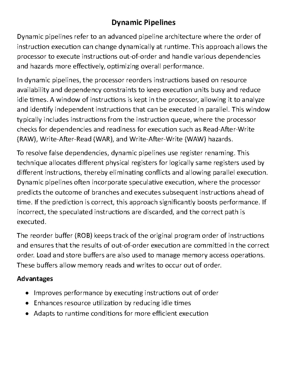 Dynamic Pipelines - Dynamic Pipelines Dynamic pipelines refer to an ...