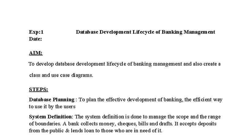 AD3381 Lab Manual: Database Development Lifecycle & DML Commands - Studocu